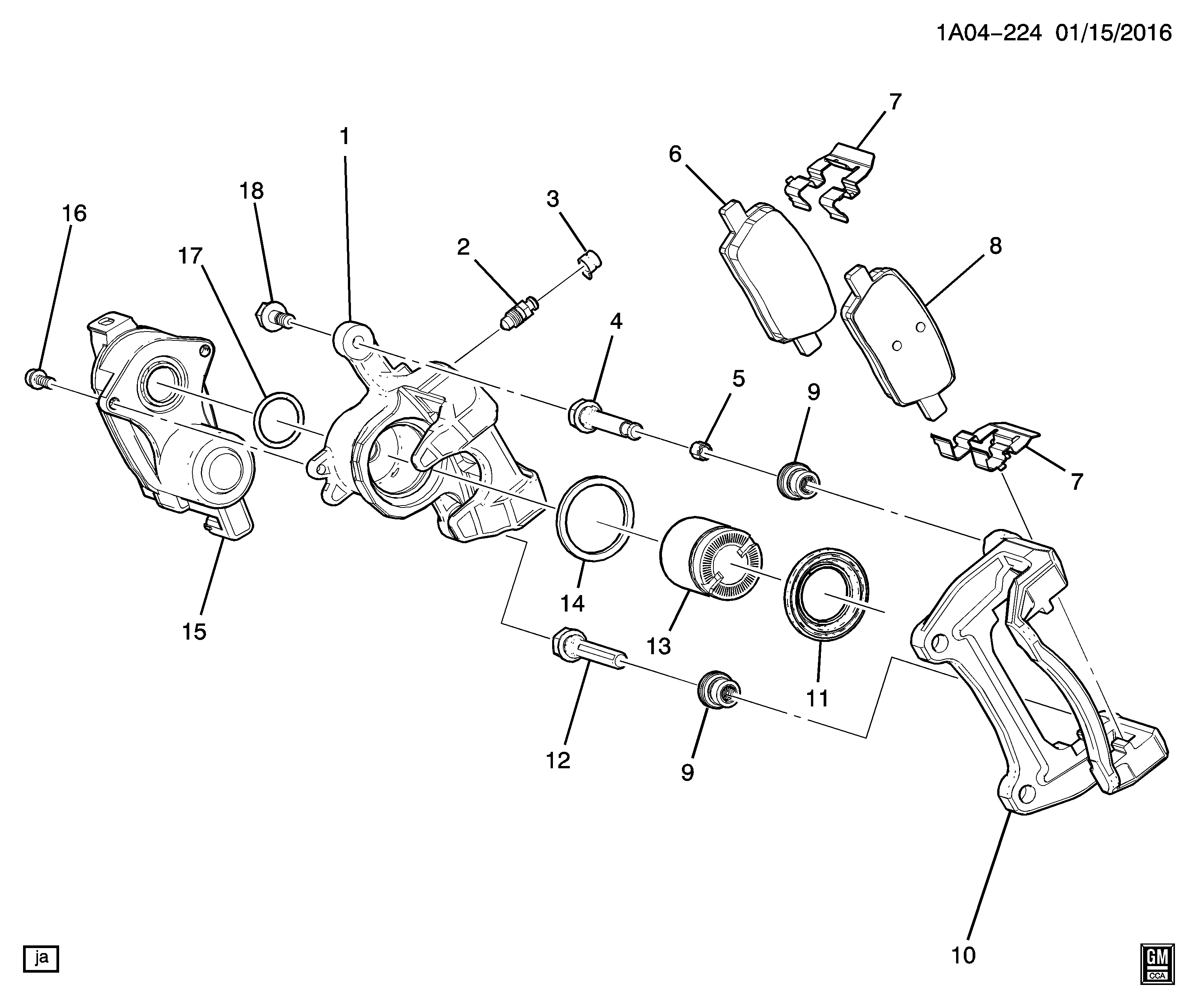 Mkena online auto parts store Chevrolet 2021 Blazer - front brake pad