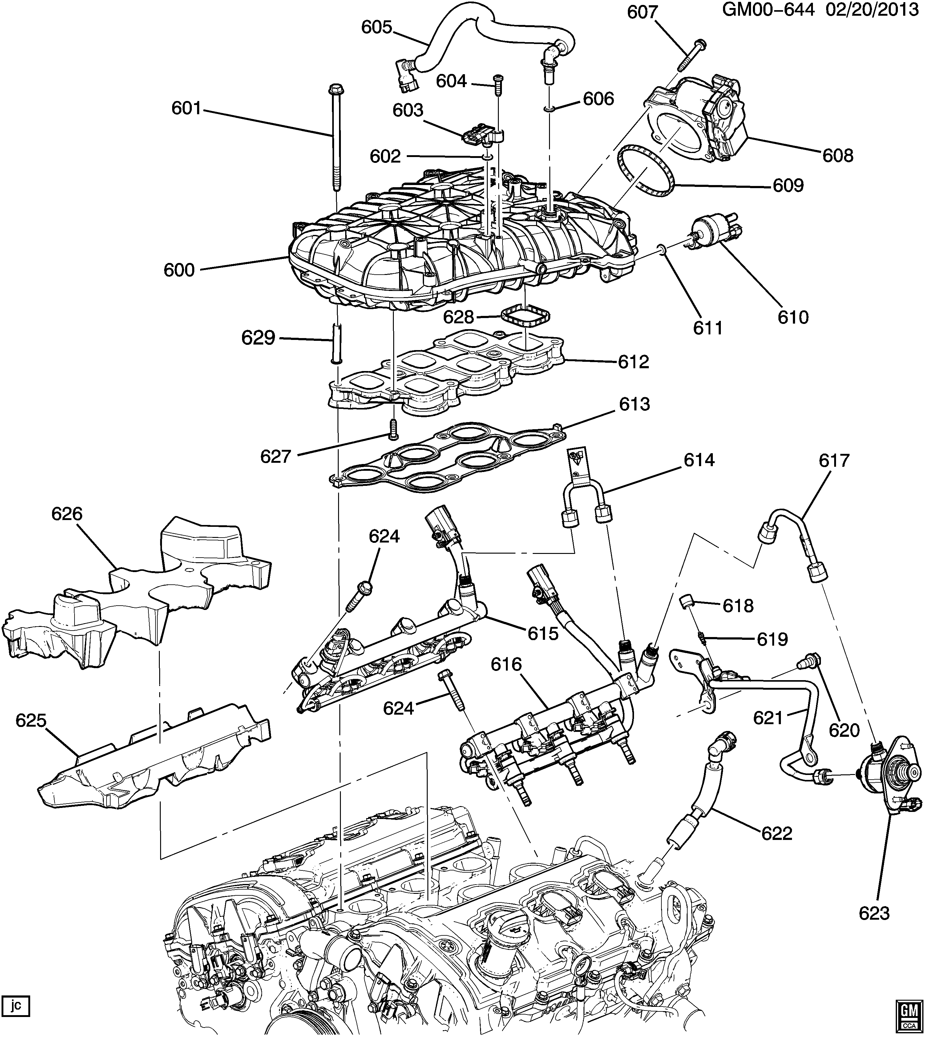 Empaque Cuerpo Aceleracion Traverse 3.2=Captiva 3.0=Trailblazer 3.6-V6=Camaro E-