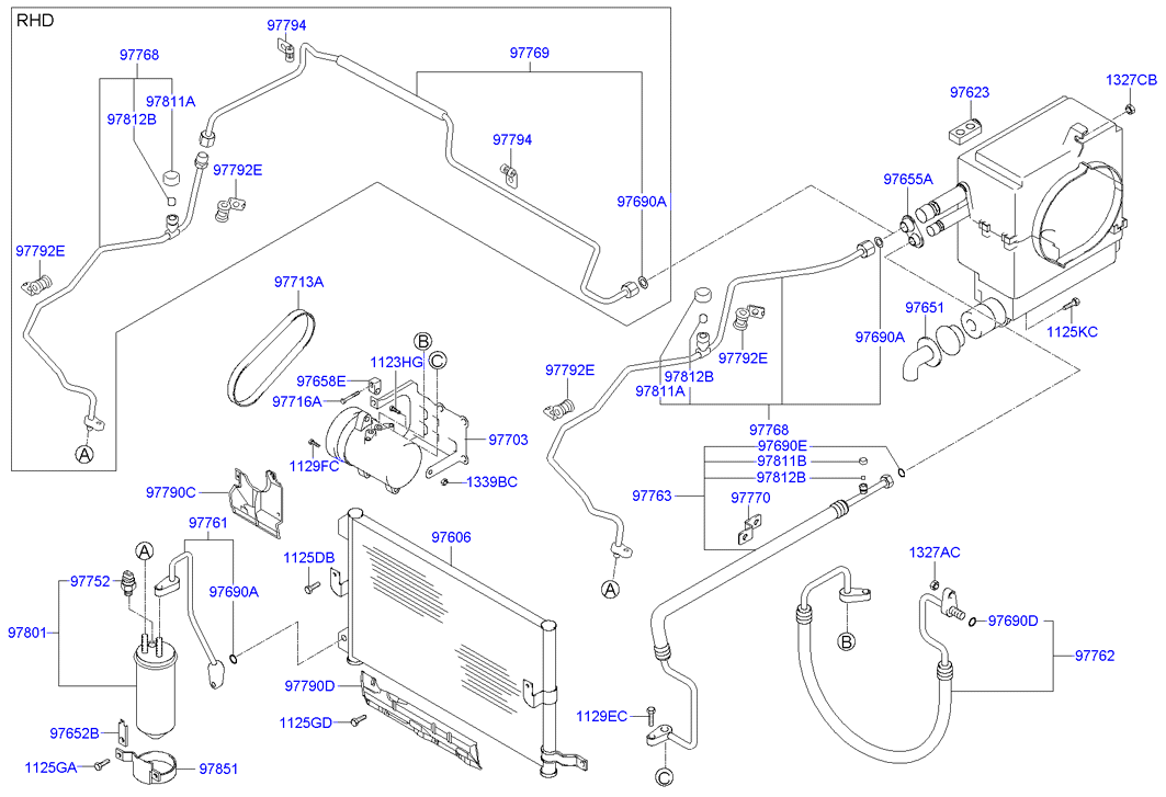 Bracket-Compr Varios-Va - Marca: Hyundai Genuine Parts
