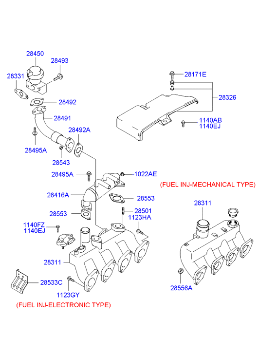 Manifold-Inta H1 Starex-(A1)-4A - Marca: Hyundai Genuine Parts