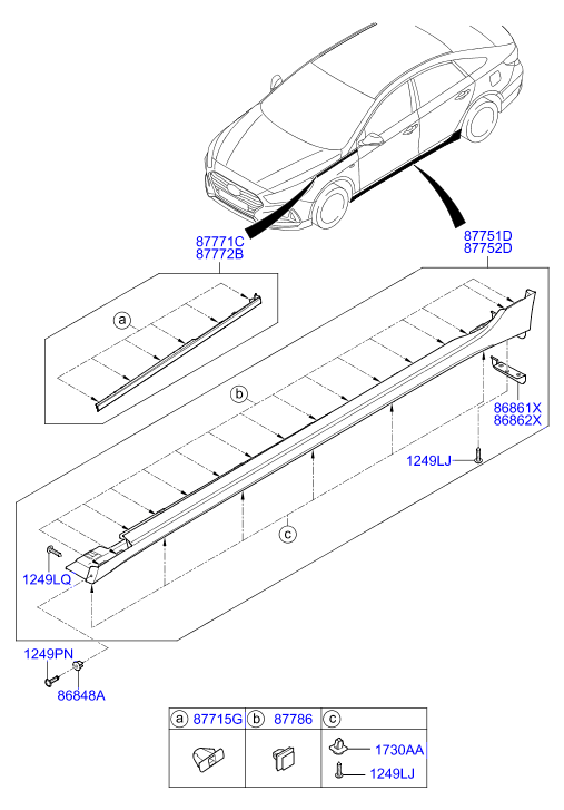 Mkena online auto parts store Hyundai - 87771-C1500 - NEW C1 2017 ...