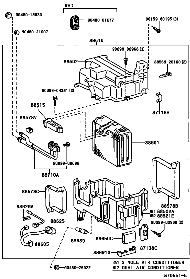 Mkena online auto parts store Toyota 1999 Land Cruiser - valve cooler ...