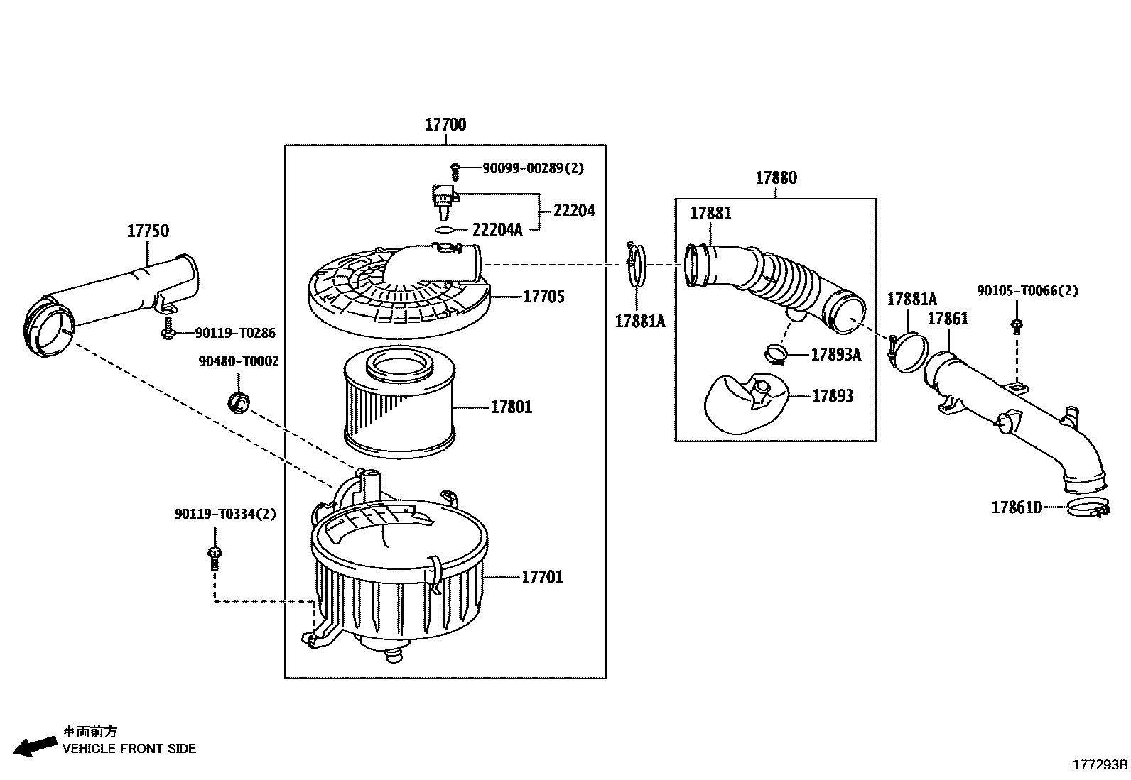 Mkena online auto parts store Toyota - 90480-T0002 - GROMMET