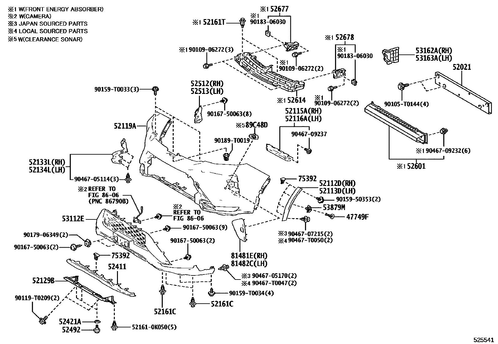 متجر مكينة لفطع غيار السيارات - تويوتا - 52021-KK010 - 52021KK010 ...